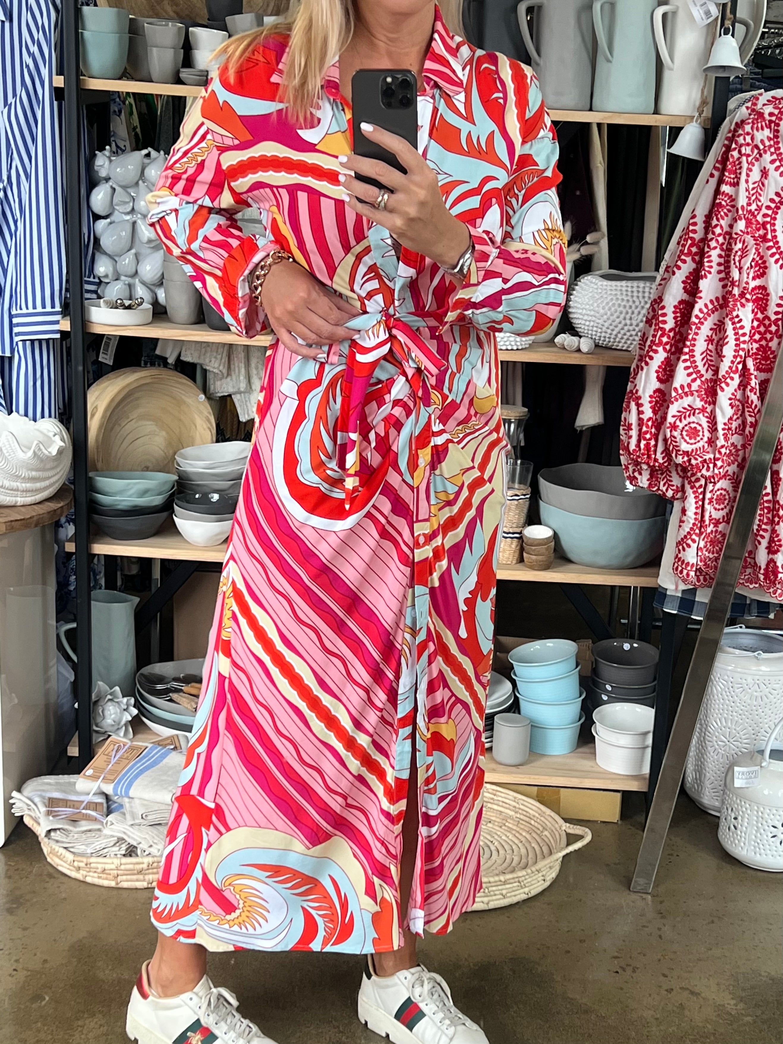Pucci Swirl Shirt Dress – Beach to bar wear
